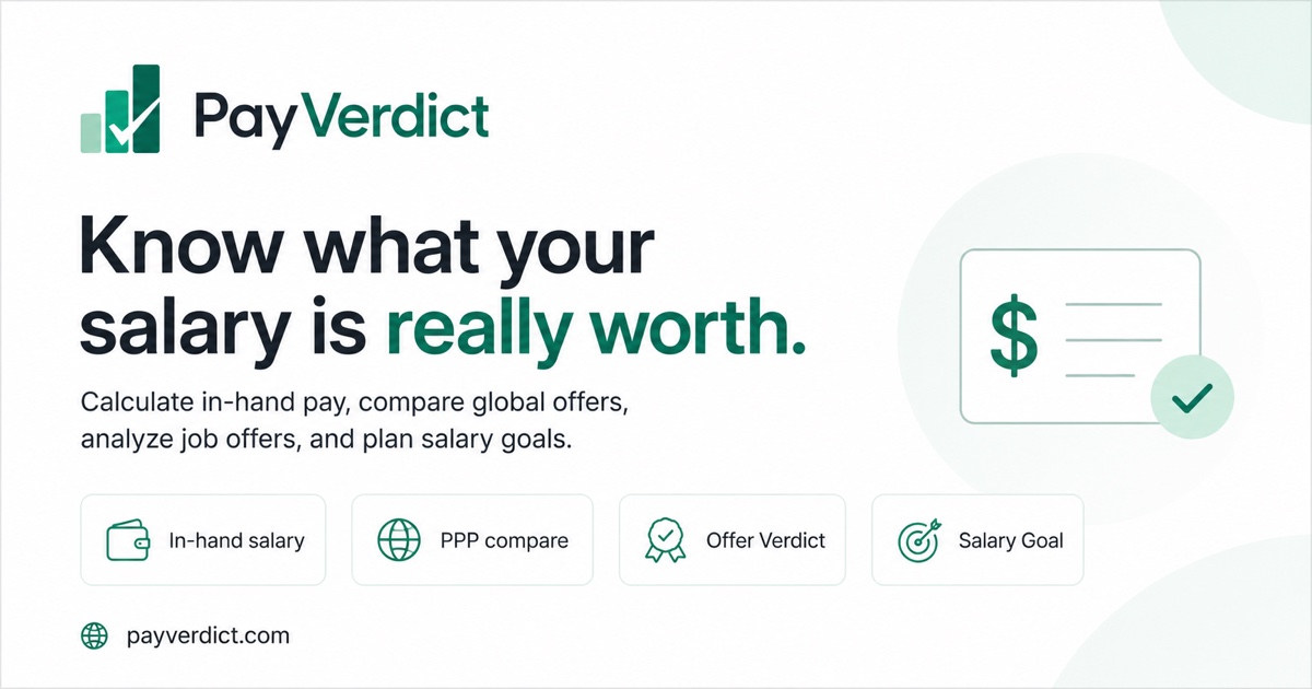 PayVerdict - Salary Calculators for Take-Home Pay, Offers & Goals